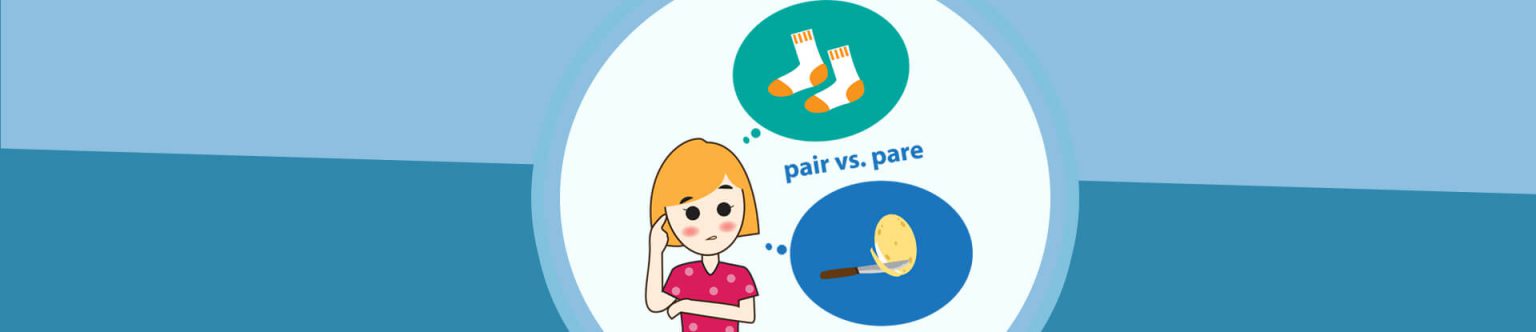Pair и pare в чем разница между ними? - QQEnglish ESL Tips